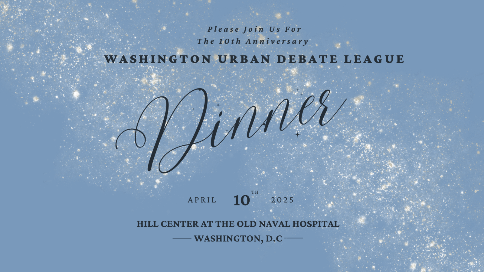 WUDL 10th Anniversary Dinner Sponsorship Opportunities